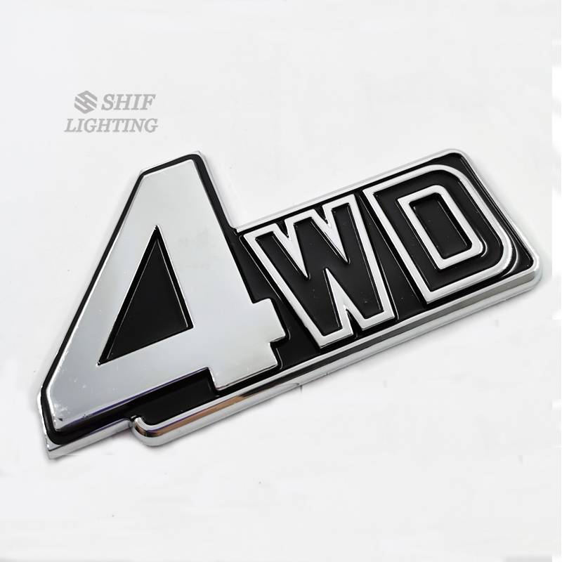 1 x ABS 4WD Logo Car Auto Rear Trunk Lid Emblem Badge Sticker Decal ...