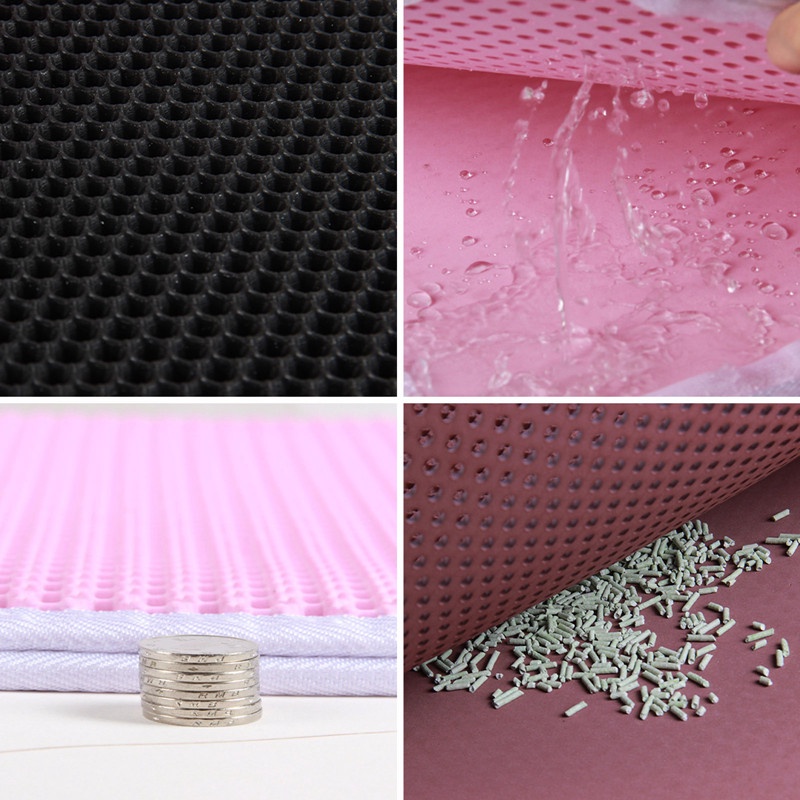 Double-layer cat litter mat, sand-proof and waterproof cat mat ...