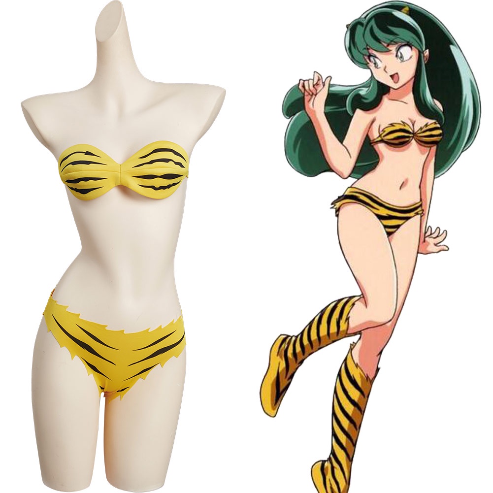 Urusei Yatsura Lum Cosplay Costume Swimwear Outfits Halloween Carnival Suit | Shopee Philippines