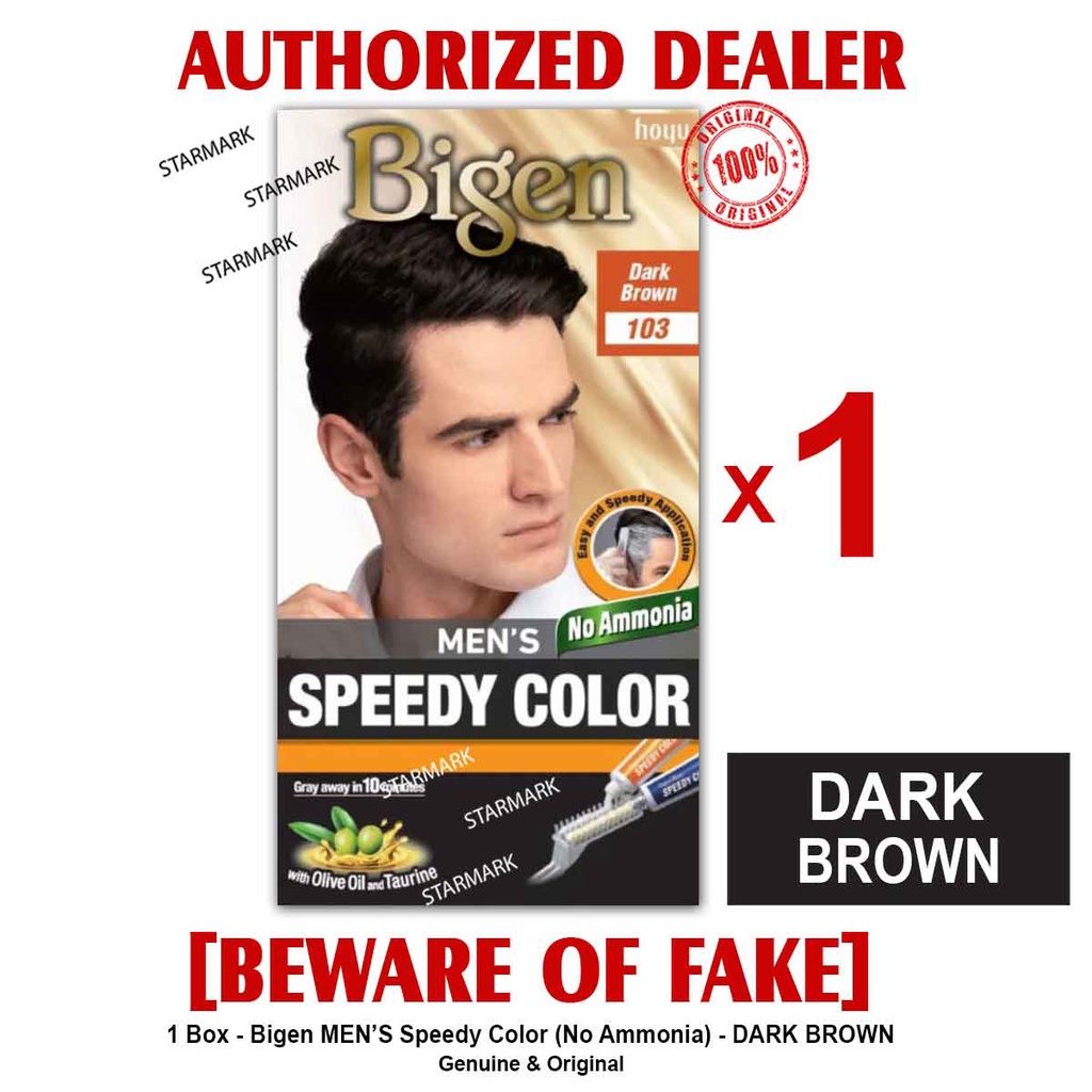 Bigen MEN'S Speedy Hair Color ALL COLORS No Ammonia Bigen Speedy for ...