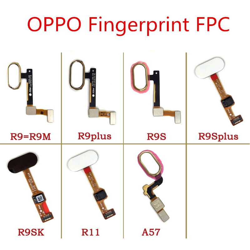 For OPPO R9 R9plus R9S R9Splus R9SK R11 A57 Fingerprint Sensor Flex Cable Backspace Home Button ...