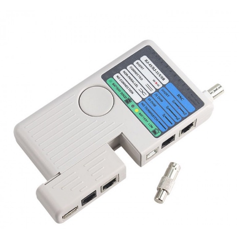 4 in 1 Network Cable Tester RJ45/RJ11/USB/BNC LAN Cable Cat5 Cat6 Wire ...
