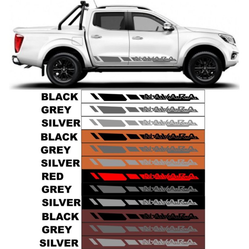 Nissan Navara Side Body Decals sticker for any model 2pcs | Shopee ...