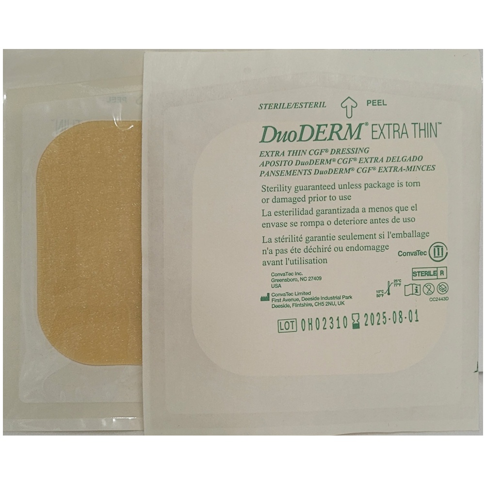 ConvaTec Duoderm Extra Thin CGF Dressing (4 in. x 4 in. / 10cm x 10cm ...