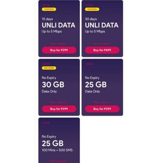 GOMO SIM UNLIMITED Data For 30 days UNLI 5G | 30G Capable | Shopee Philippines