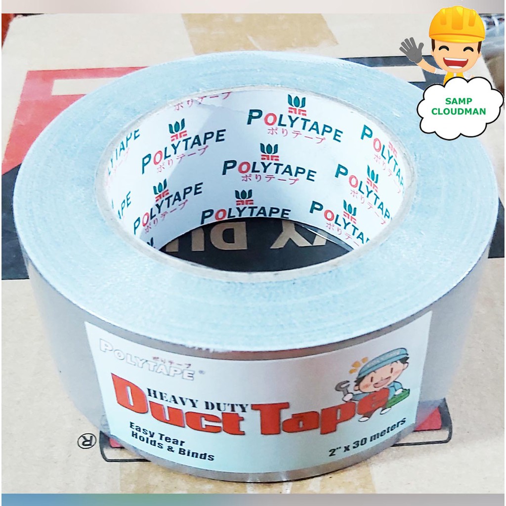 Polytape Heavy Duty Duct Tape 2" x 30 meters per roll / Packaging Tapes ...