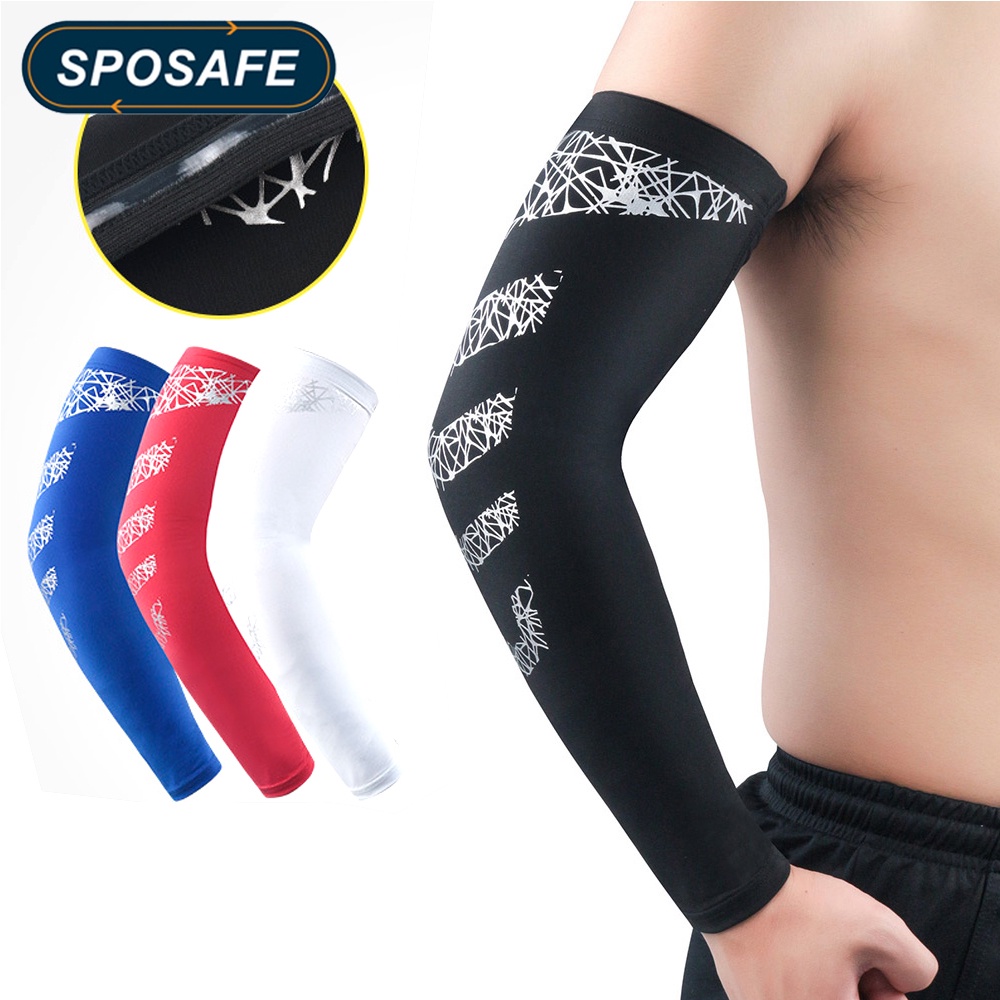 SPOSAFE 1PC compressionarm sleeves uv protection hand sleeve breathable ...