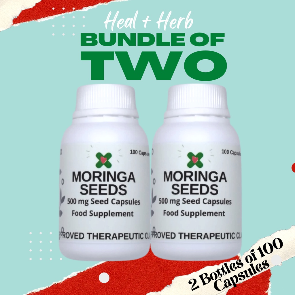Natural Moringa Malunggay Seeds 50 Capsules and 100 Capsules Heal ...