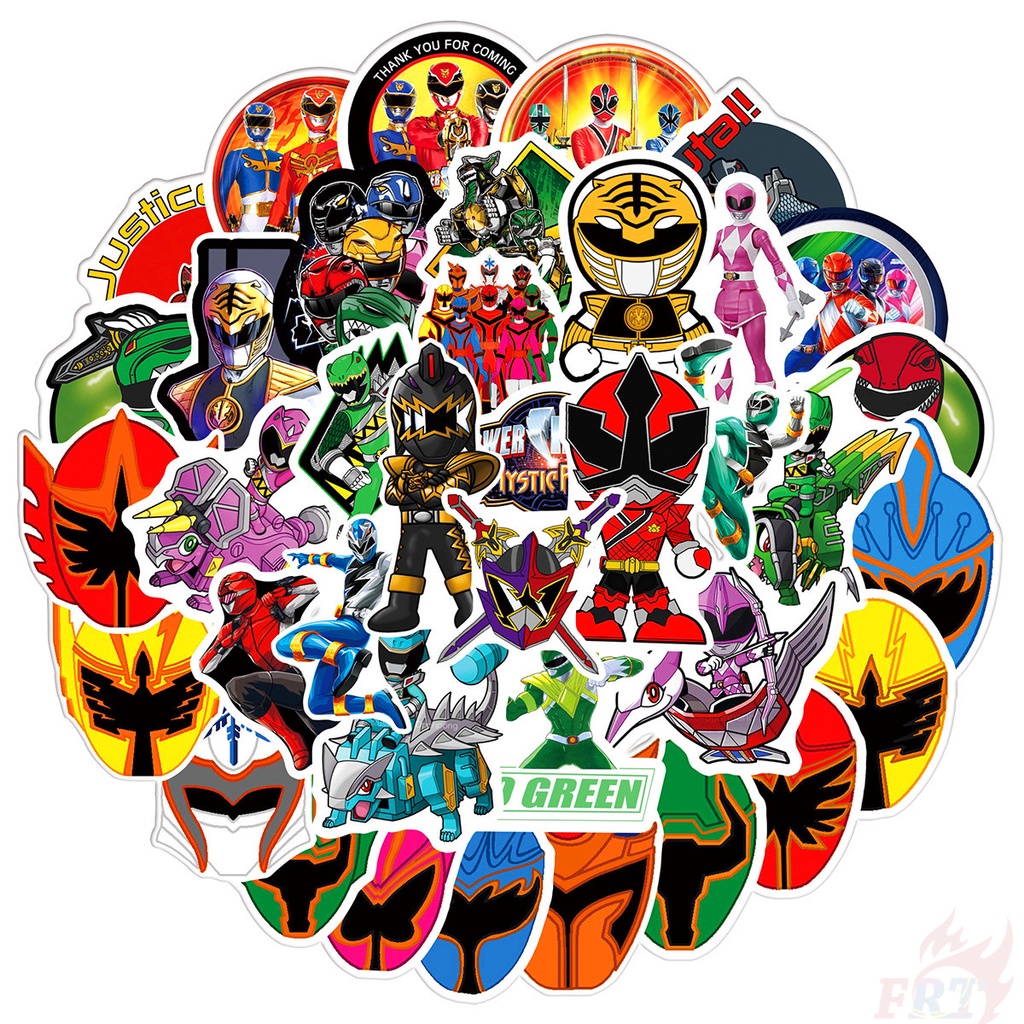 Mighty Morphin Power Rangers Series 01 Stickers 50Pcs/Set Waterproof ...