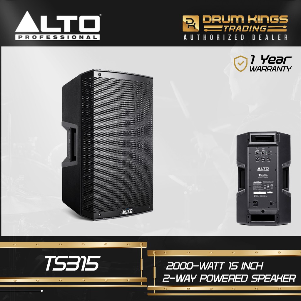 Alto Professional TS315 2-Way Powered Loudspeaker 15-INCH 2000 Watts ...