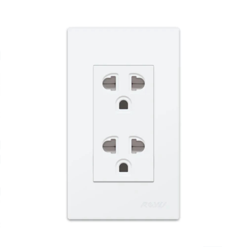 Royu Classic & Wide 1, 2, 3 Gang Switch, Outlet, Duplex, AC Outlet, 3 ...
