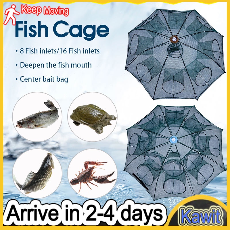Fishing Net Folding Umbrella Fish Net Fish Trap Multi-specification ...