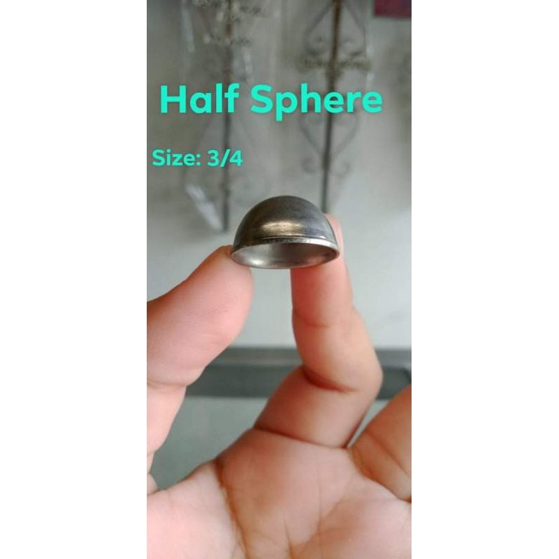 Stainless HALF SPHERE ( bar end tube cover T-304 stainless 304 ...