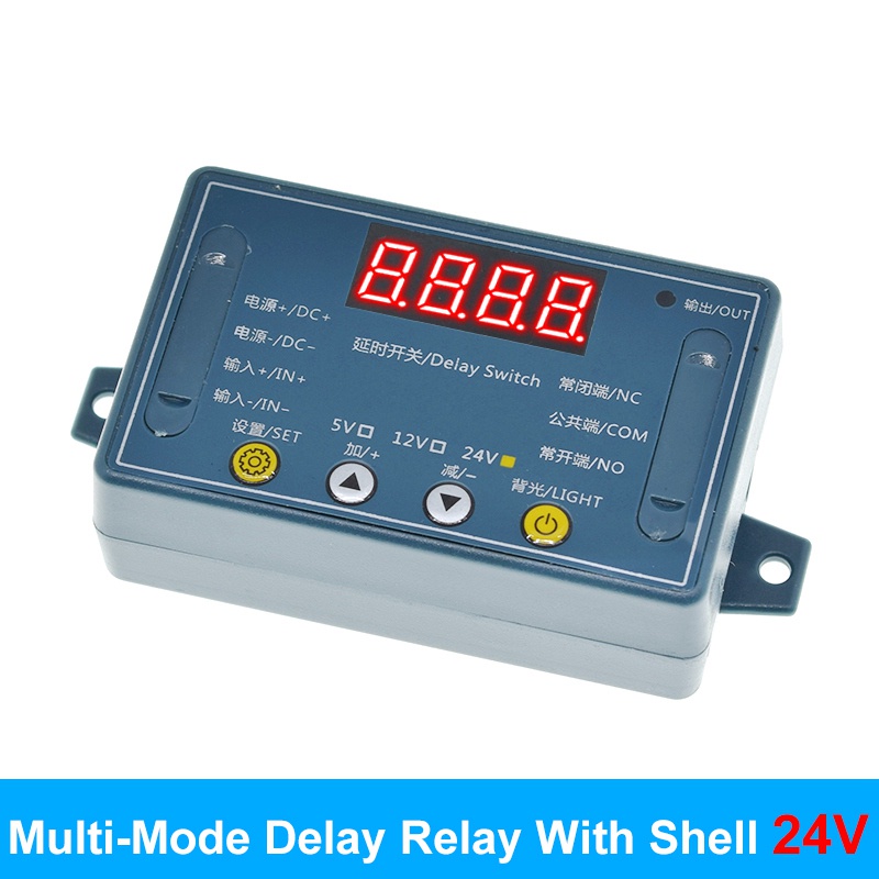 DC 5V 12V 24V 10A Adjustable Time Delay Relay Module 32 Modes LED ...
