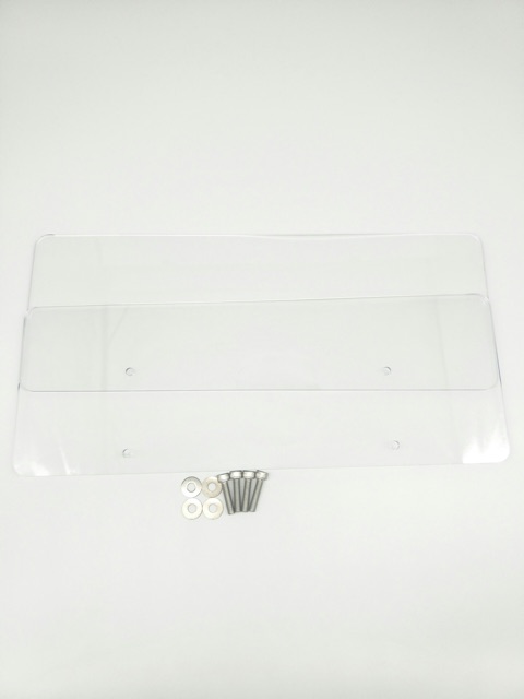 2pcs Clear Acrylic License Plate Protector with Heat UV Resistance and ...