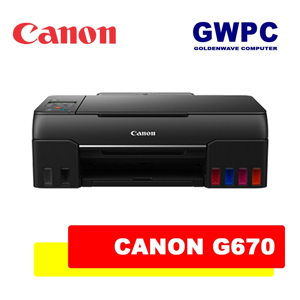 Canon PIXMA G670 Easy Refillable Wireless for High Volume Quality Photo ...