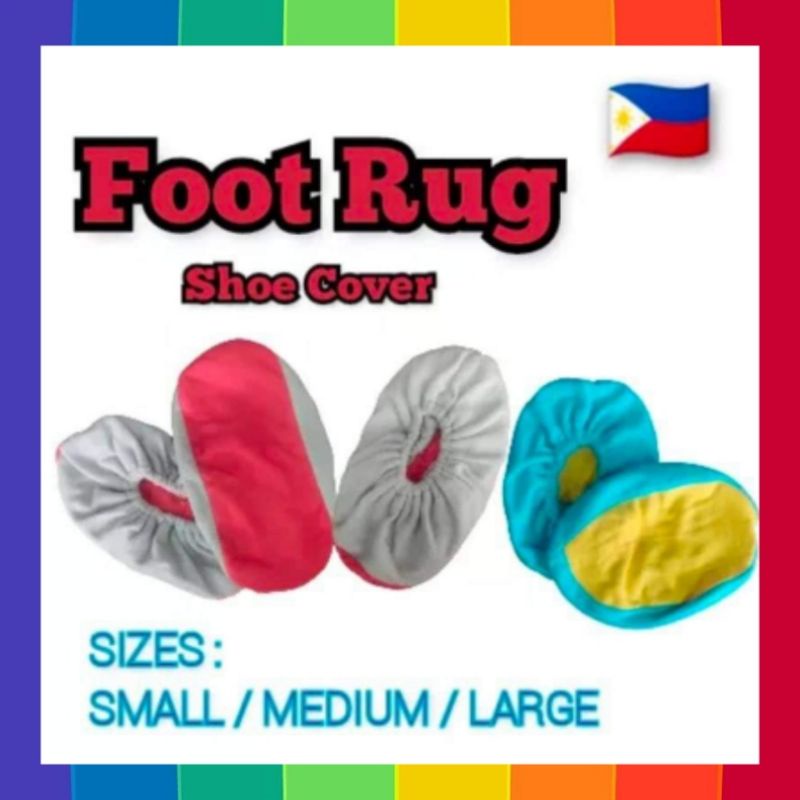 FOOT RUG / SHOE COVER / KIDS TO ADULT / REUSABLE / UNISEX | Shopee ...