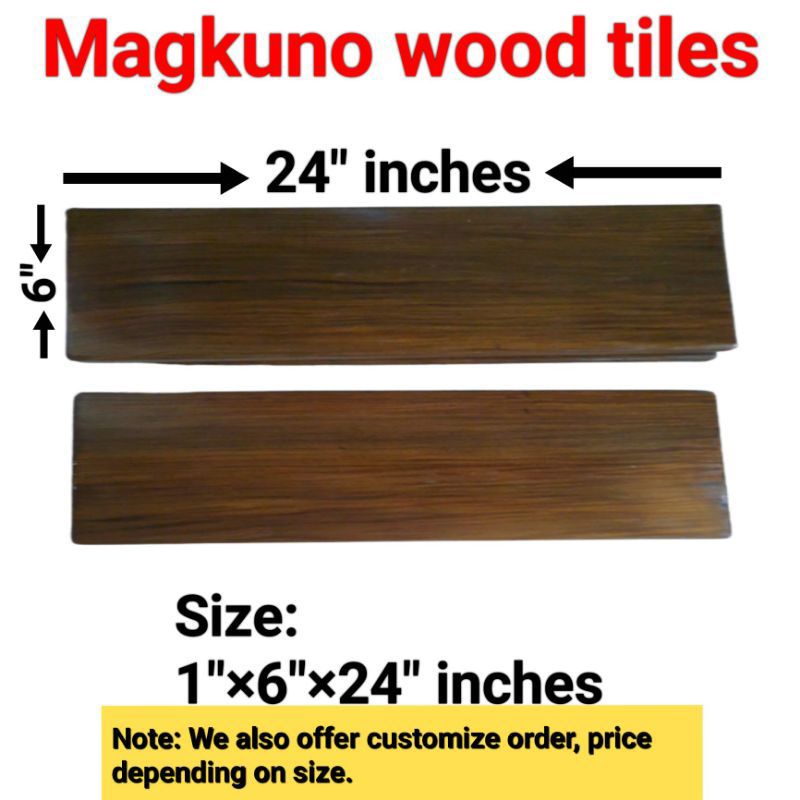 Magkuno Wood Tiles Wood Planks | Shopee Philippines