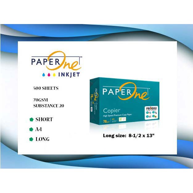 Paper One Bond paper s20 short | Shopee Philippines