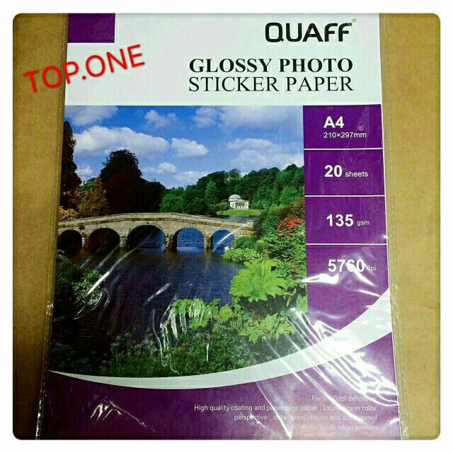 Glossy/matte photo sticker paper A4(135/90gsm)20sheet | Shopee Philippines