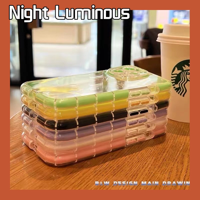 Luxury Luminous Clear Thick Protective Phone Case Compatible for iPhone ...