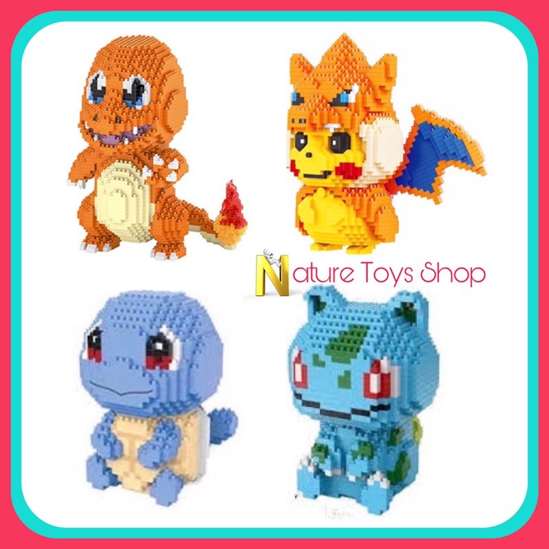 Lego Nano Size Jumbo Pokemon 4 Types | Shopee Philippines
