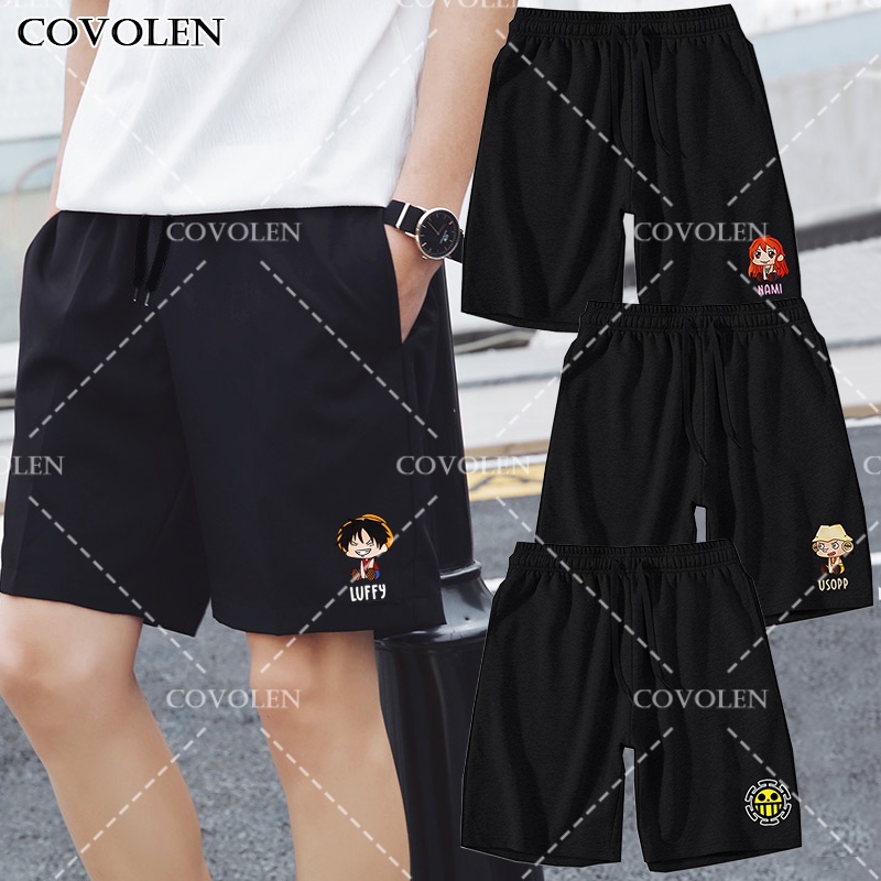 Anime logo casual fashion Men's popular sports shorts trendy street ...