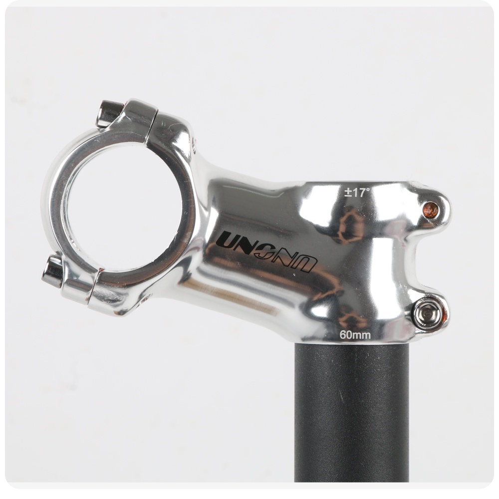 UNO Bike Stem 7/17/35 Degrees Silver Mtb Stem For 28.6mm Front Fork And 31.8mm Bike Handlebars ...