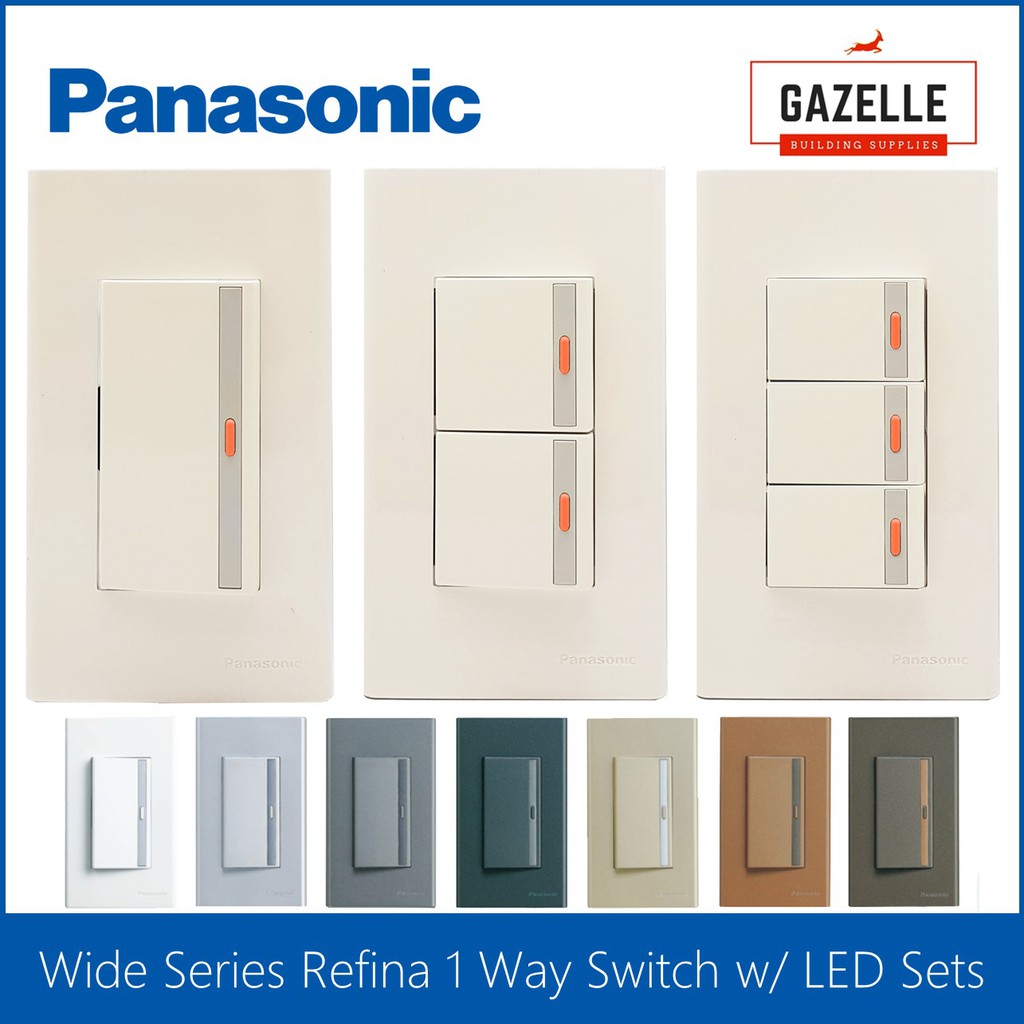 Panasonic Refina Wide Series 1 Way Illuminated Switches w/ LED ...