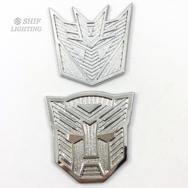 1 x Metal Transformer Deception Autobot Car Sticker Emblem | Shopee ...
