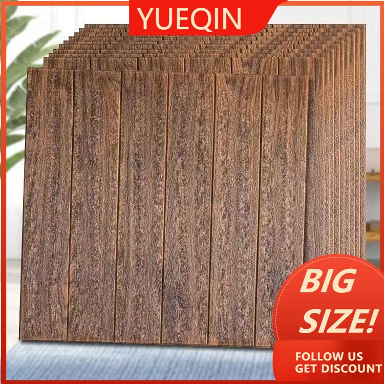 70*70CM Wood Grain Wallpaper PE FOAM 3D Brick Stone Wallpaper sticker ...