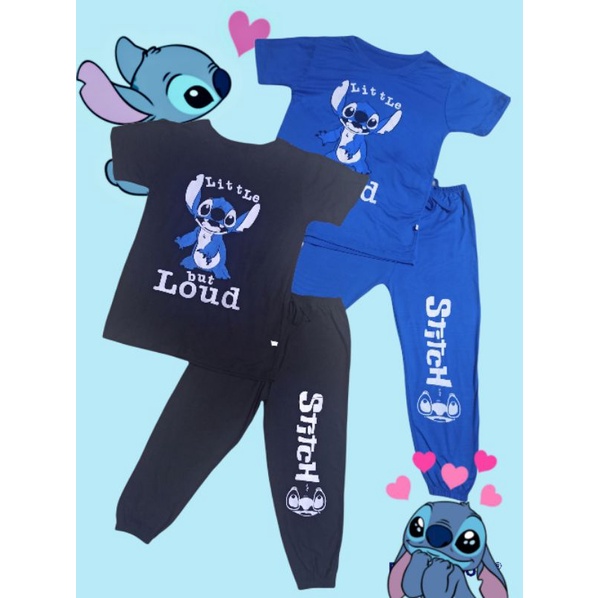 Stitch Terno Jogger For 2-10 Kids | Shopee Philippines