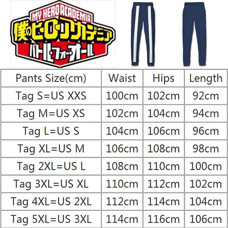 Hero Quality My Academia Todoroki Shoto Cosplay Men Sport Pants ...