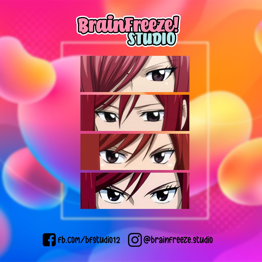 ANIME STIX: Fairy Tail Erza Scarlet Stickers - Matte Vinyl Waterproof ...