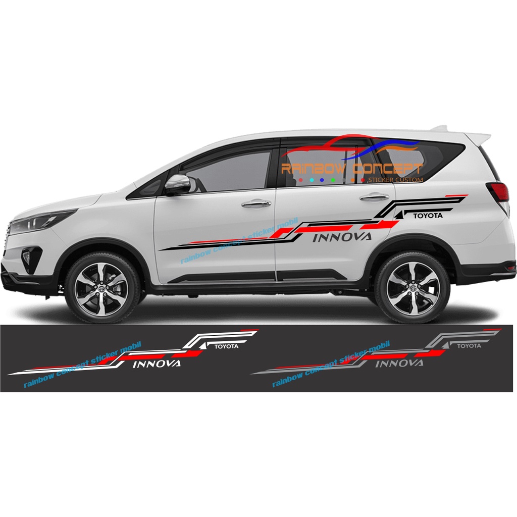 Latest Toyota Innova Car Cutting Sticker Side Body Sport Sticker ...
