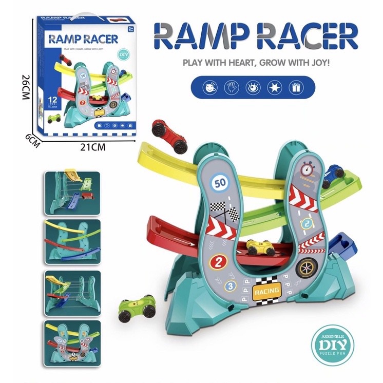 Multilayer Magic Racing Cars Model Toys Ramp Racer Track With Gliders ...