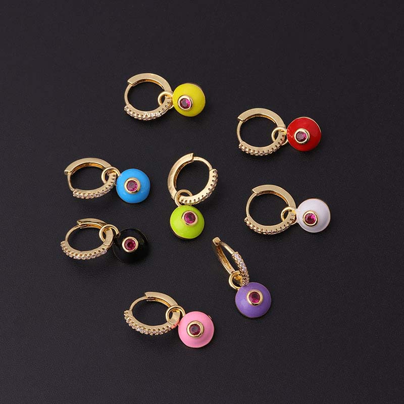 1 Piece Eye Shape Dangle Hoop Cartilage Tragus Earrings Helix Upper ...
