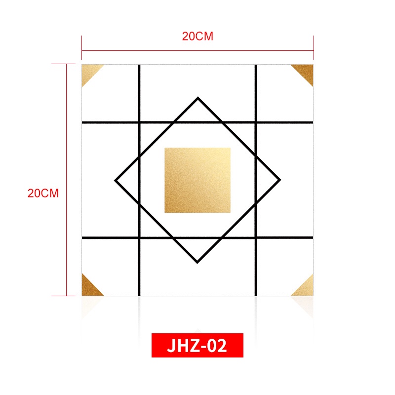 10 Pcs10*10cm Pvc Wall Stickers Tile Stickers Bathroom Waterproof Wear ...