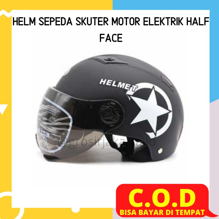 Helem Sepeda Helm Helm Sepeda Scooter Motor Elektrik Half Face Zoro