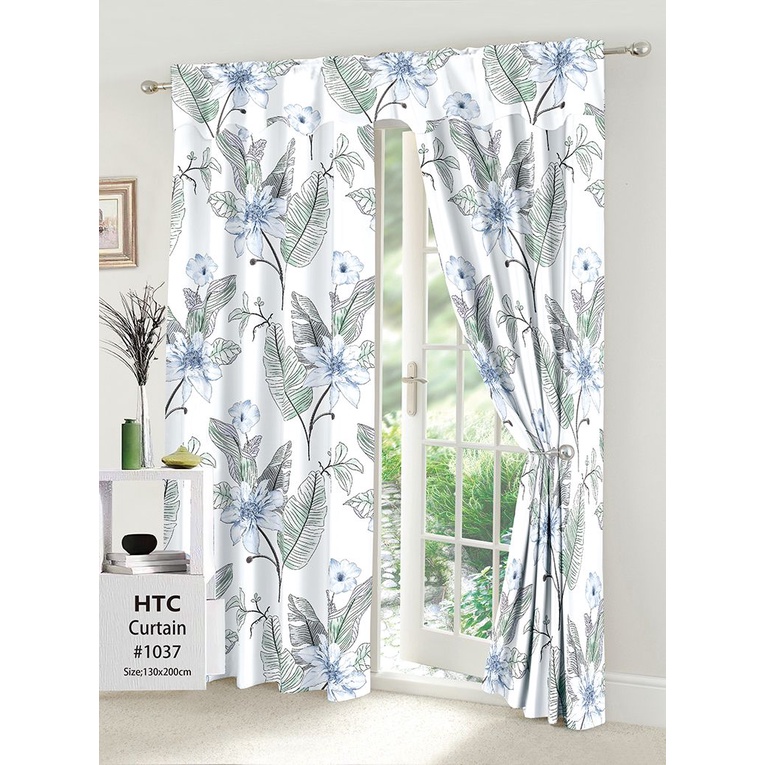Sale Simple Design White Leaf Pattern Kurtain Home Door Room Window ...