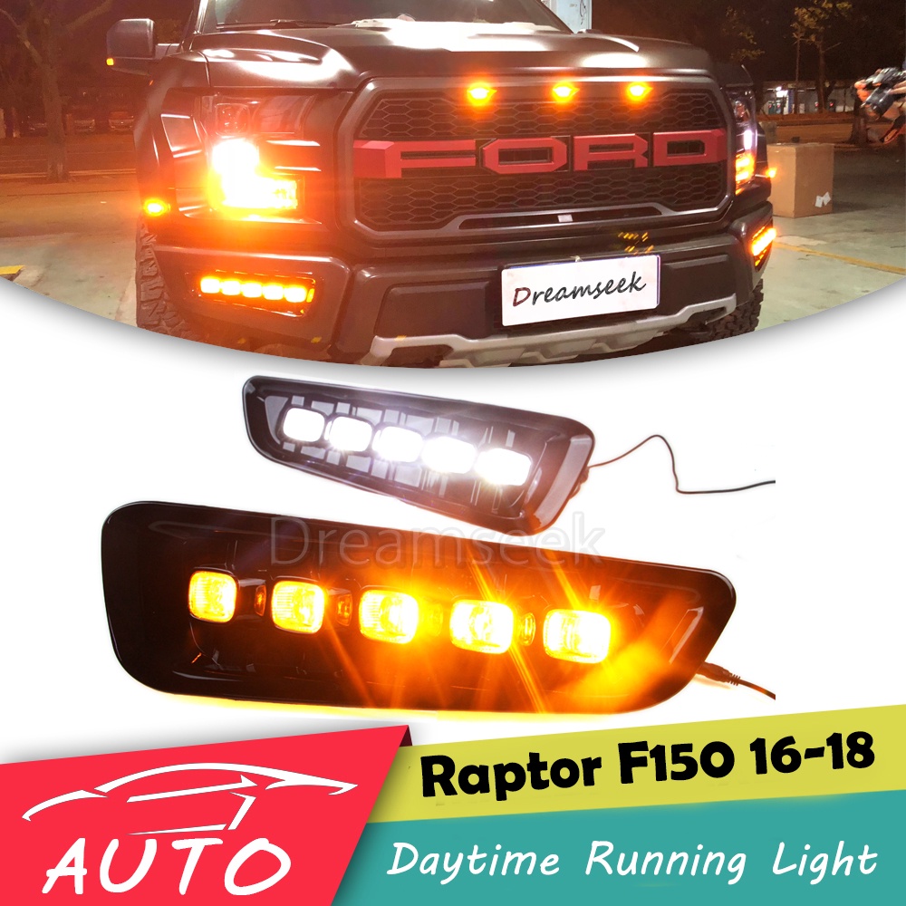 LED DRL For Ford F150 F-150 Raptor 2016 2017 2018 Daytime Running Light ...