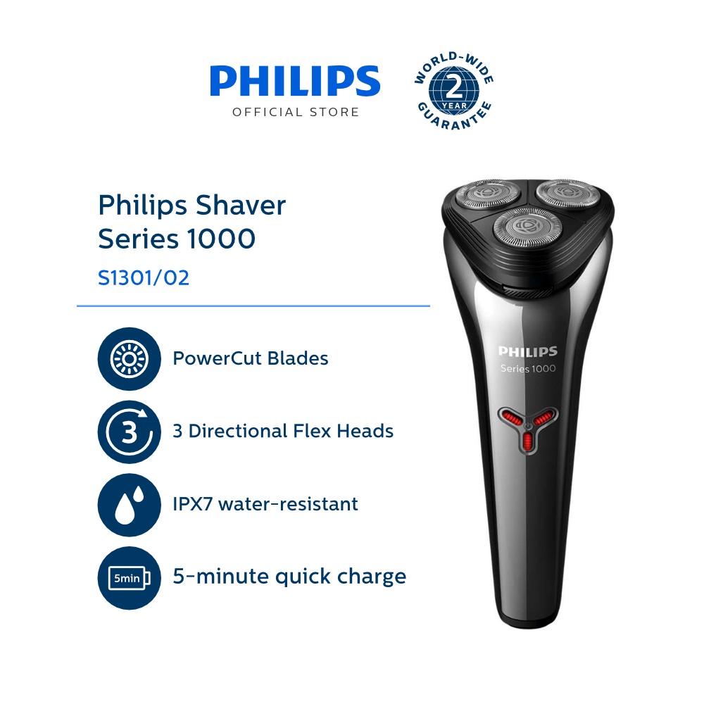 Philips Shaver Series 1000 S1301/02 (Electric For Men, Hair Trimmer ...