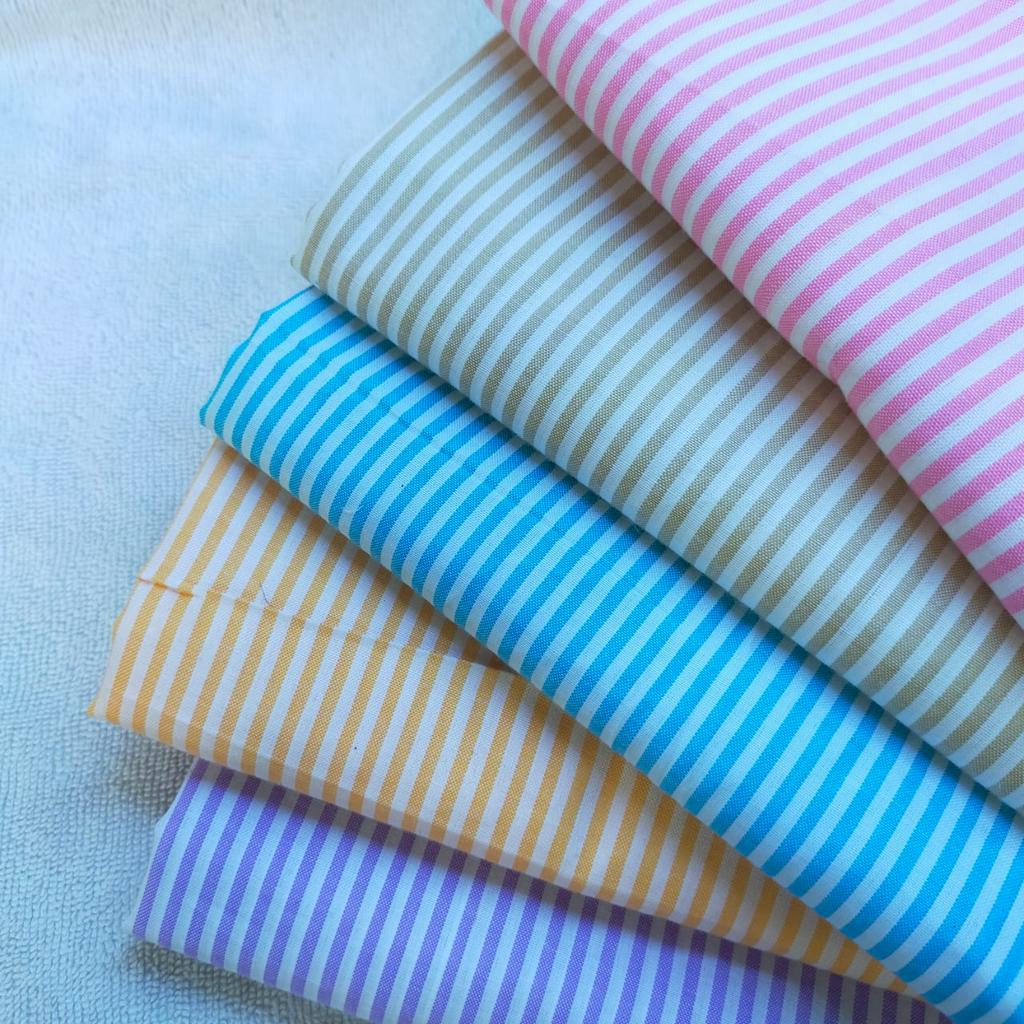 KATUN Stripe Motif Yarndyed Cotton Fabric / Striped Fabric 150CM Width ...