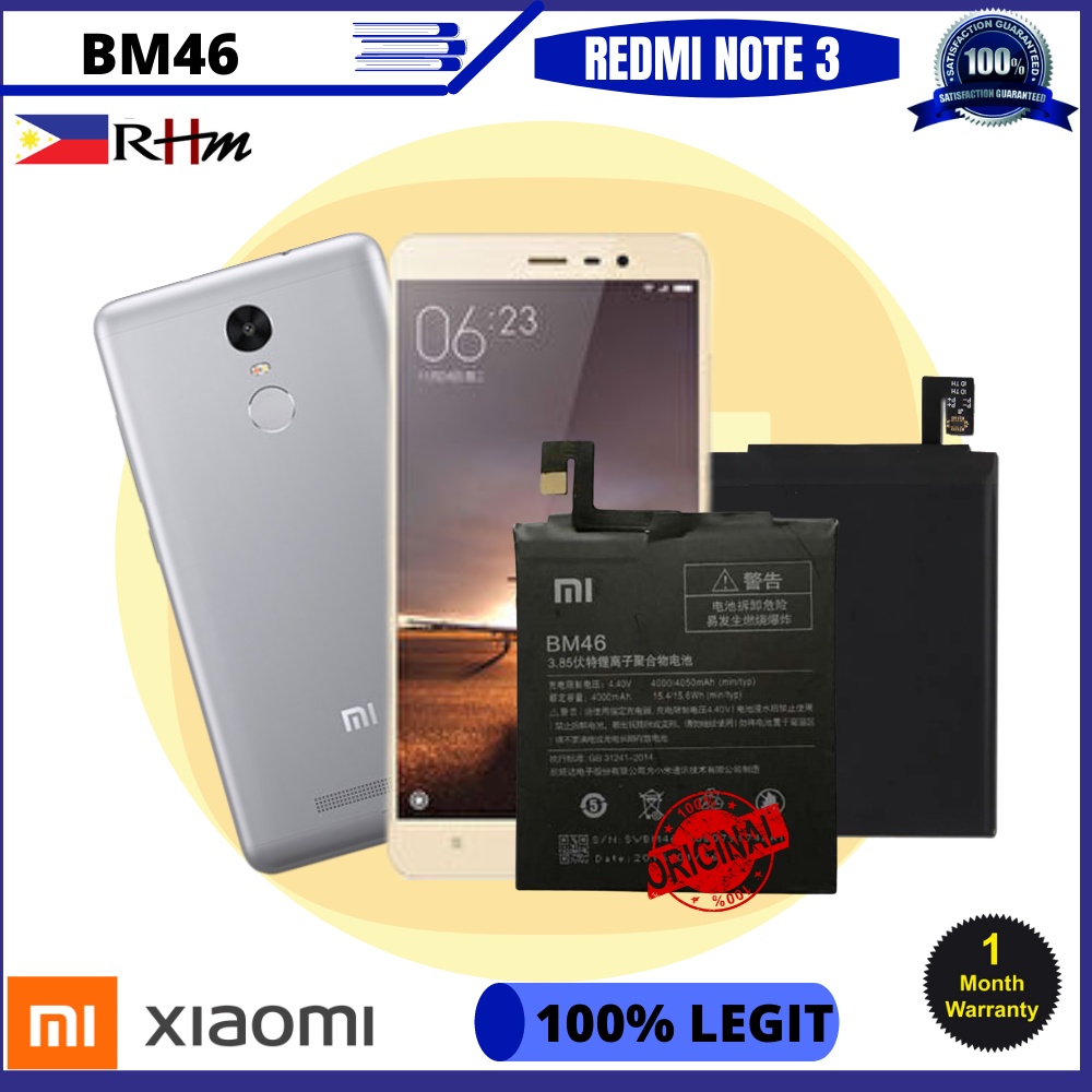RED MI Note 3 / Note 3 Pro Battery, Model: BM46 100% Original Quality ...