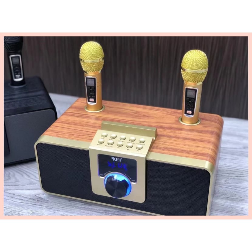 SDRD 306 /SDRD 306 plus/K08 Wireless Bluetooth Dual Microphone Karaoke Portable Stereo Speaker ...