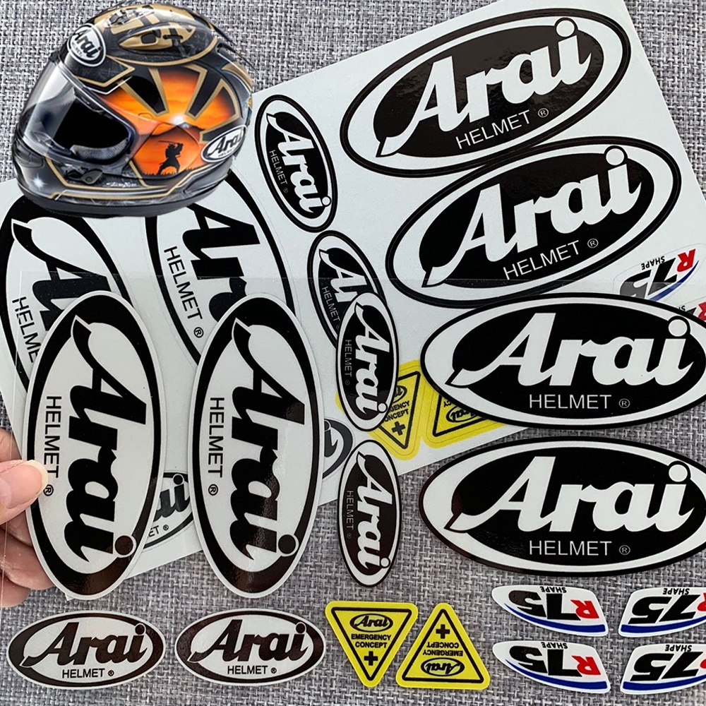 Arai Helmet Sponsor Motorcycle Helmet Reflective Sticker | Shopee ...
