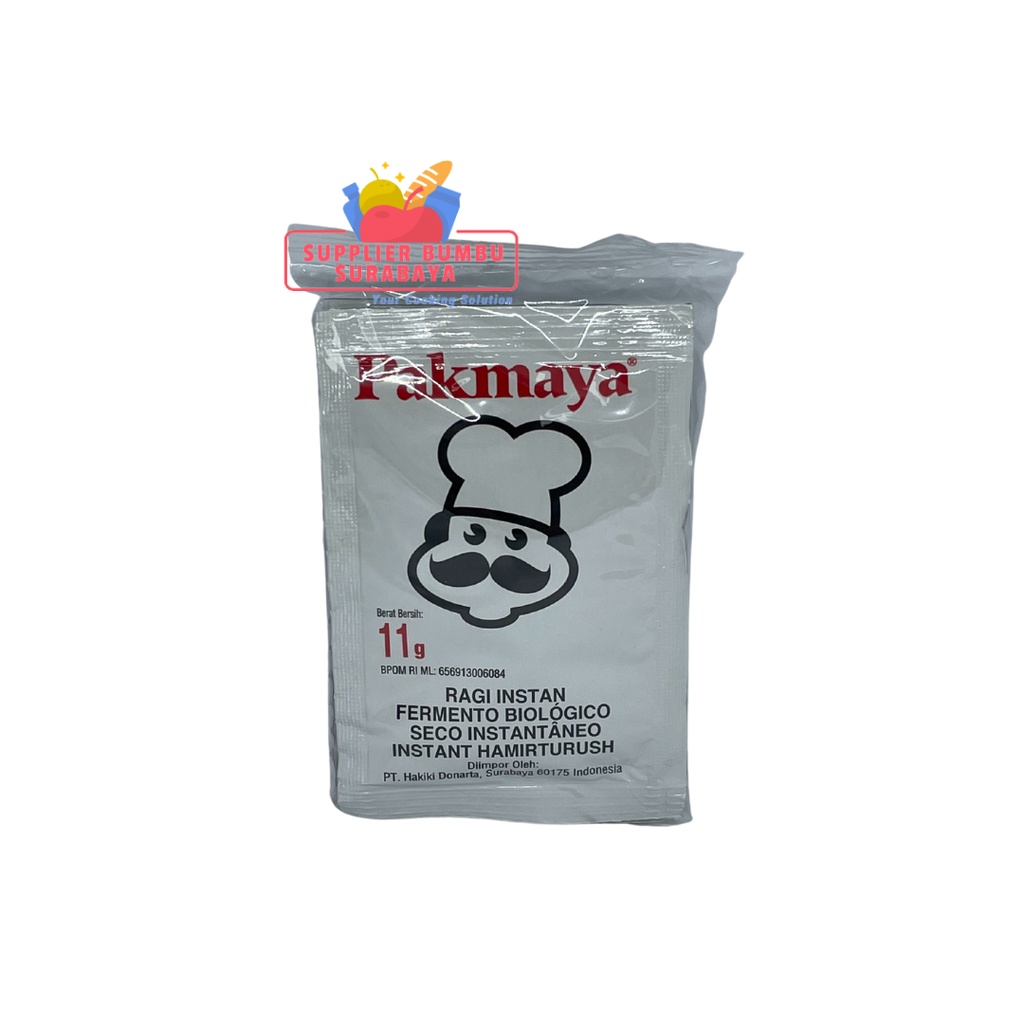 Pakmaya Pak Maya Instant Yeast Sachet 11g (4 Contents) | Shopee Philippines