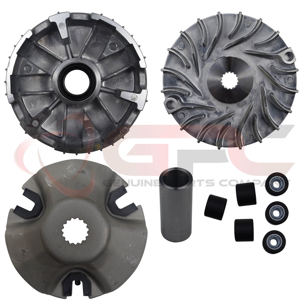 GPC CVT Complete Front Drive Face / Driven Face Pulley Set Yamaha MIO ...