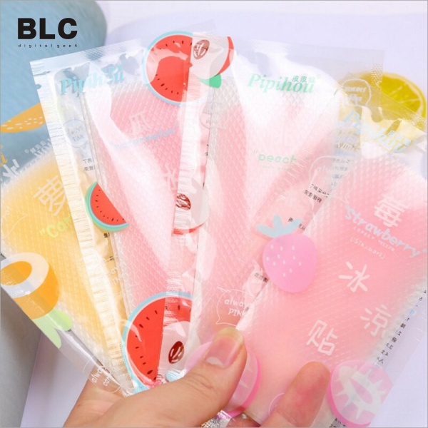Summer Cooling Sticker stickerFruit Flavor Ice Cooling Patch Solid ...