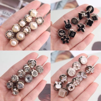 Mini Cover up Button Pins, Cute Enamel Lapel Pin Set, Cardigan Collar ...